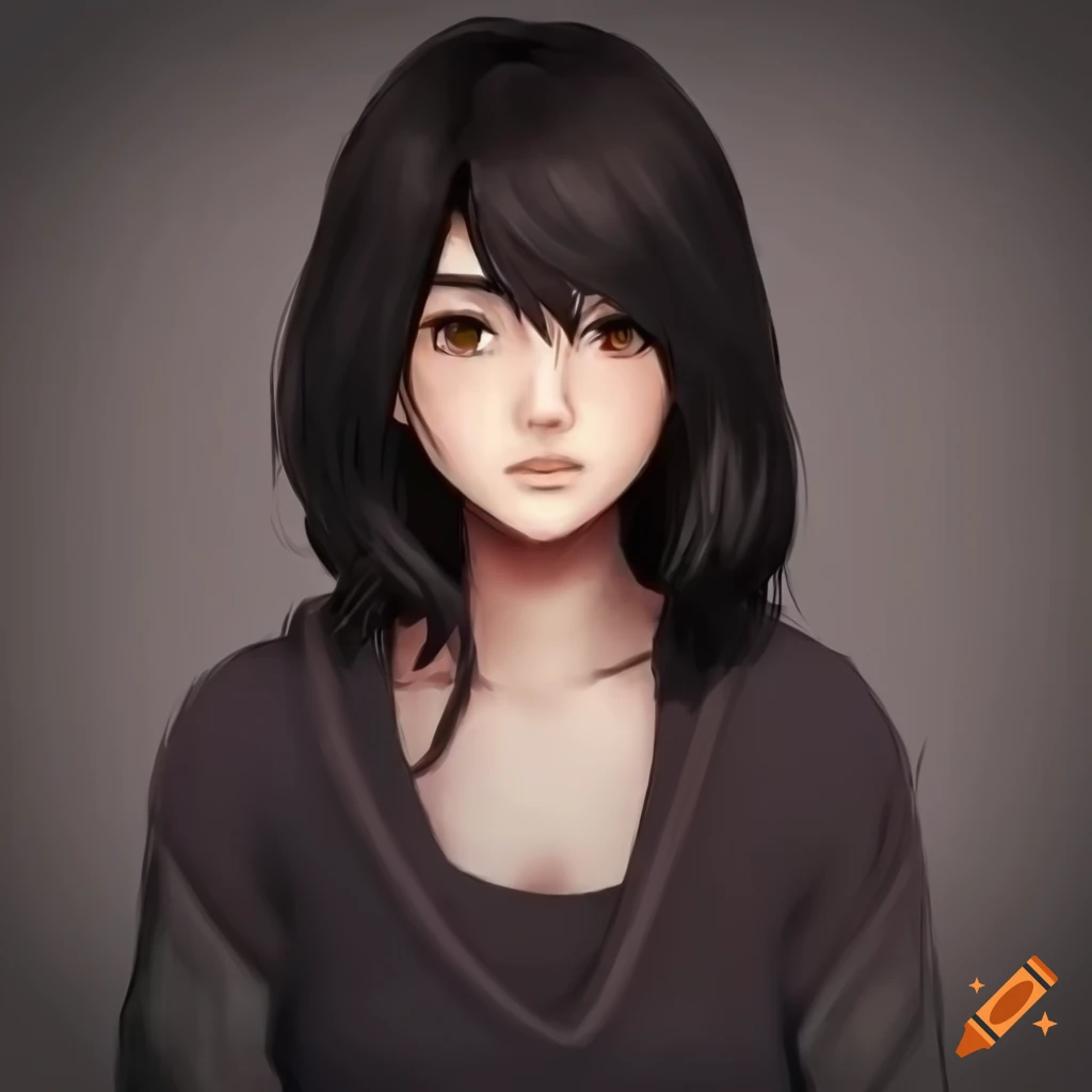 Female character in a surreal visual novel/dating sim style game ...