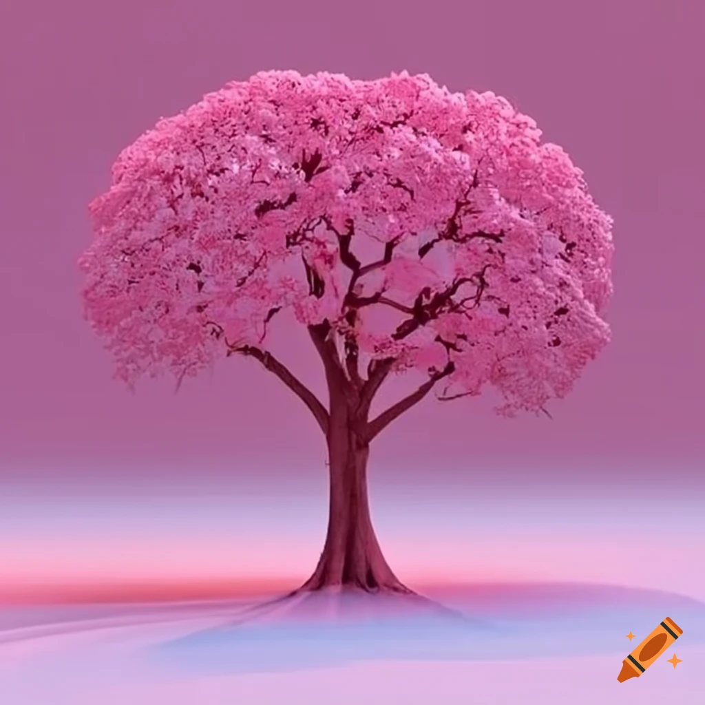 Pink tree on Craiyon