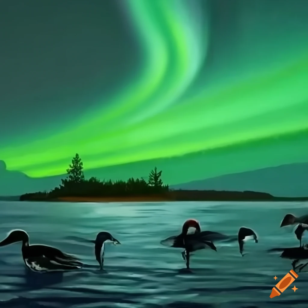 Ducks images created on Craiyon