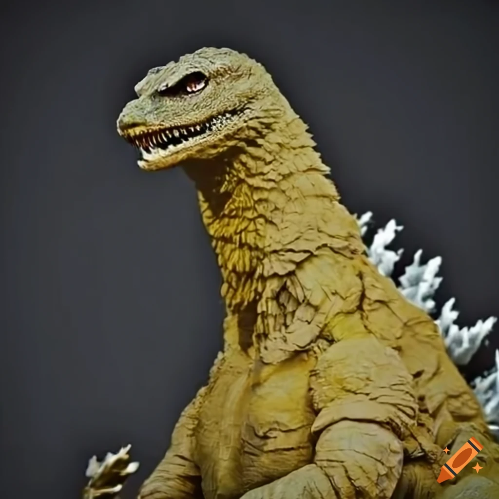 Yellow godzilla on Craiyon