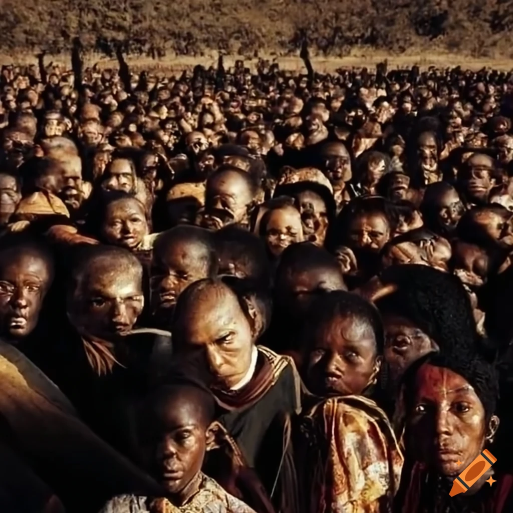 Mass migration or relocation of a large group of people on Craiyon