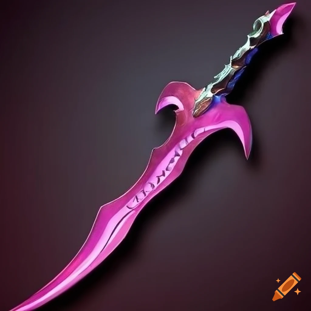 Magic curved elite sword on Craiyon