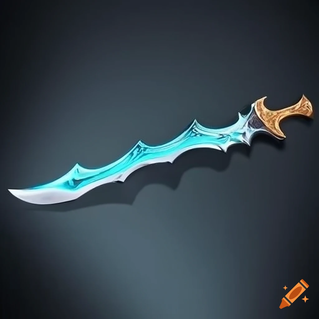Magic curved elite sword on Craiyon