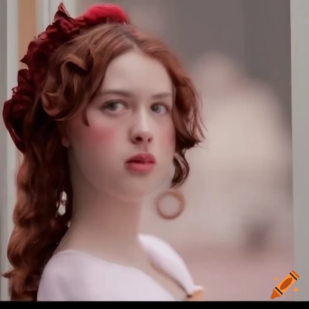 Poetic view of a person walking under a window with a fixed gaze on Craiyon