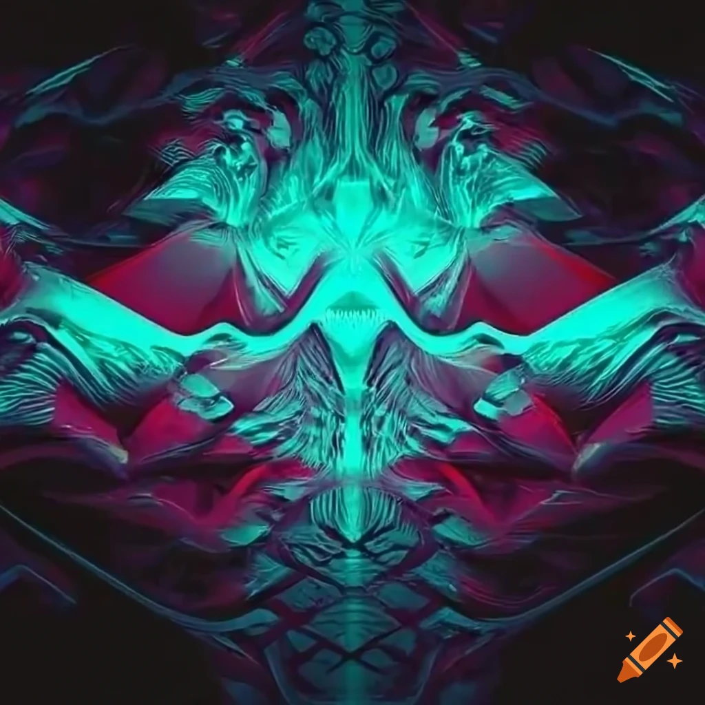 Sinusoidal geometric waves pattern with sharp edges on Craiyon