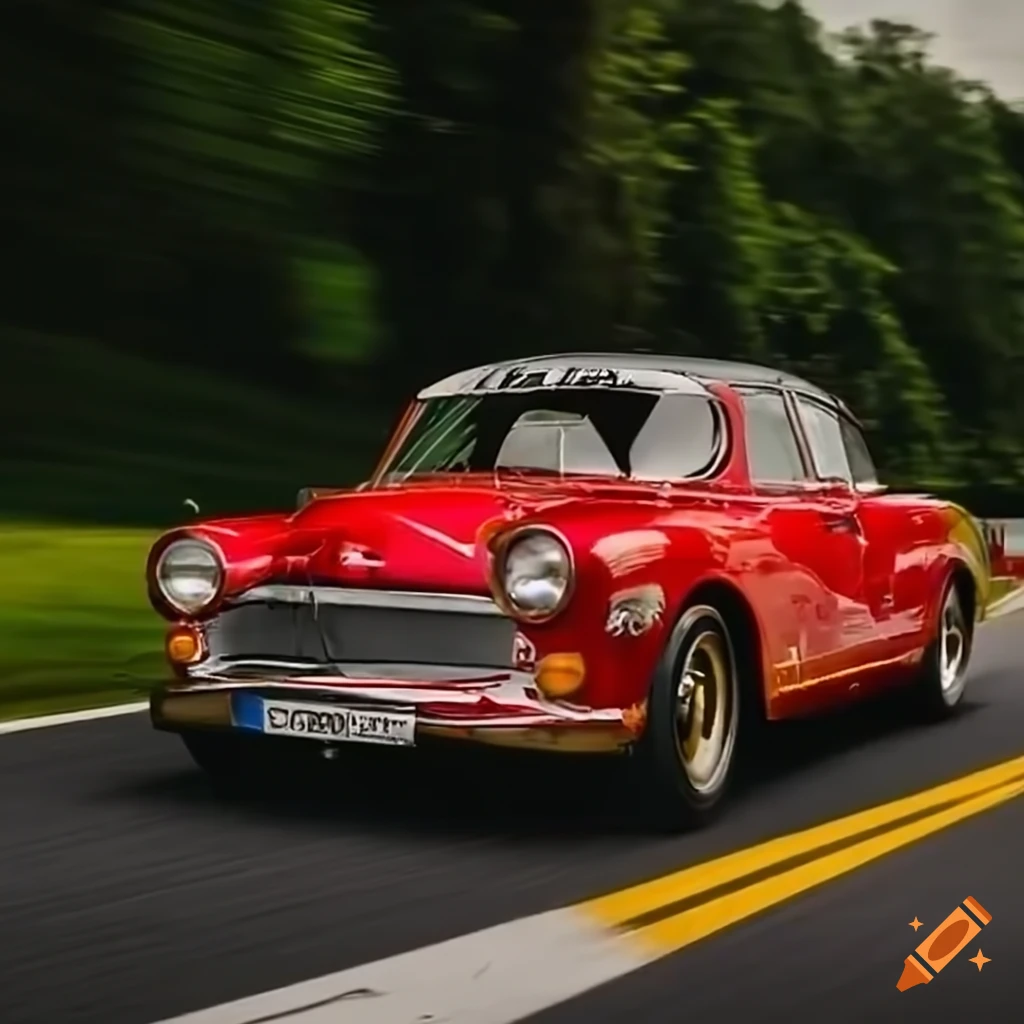 Hm ambassador styled as an f1 car with 70's vinyls at nurburgring curve ...