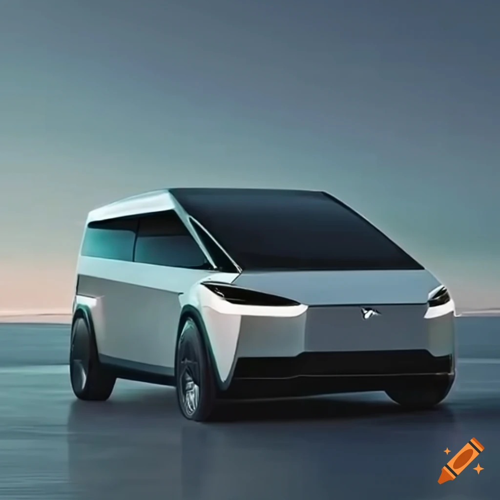 Tesla cybervan electric mpv on Craiyon