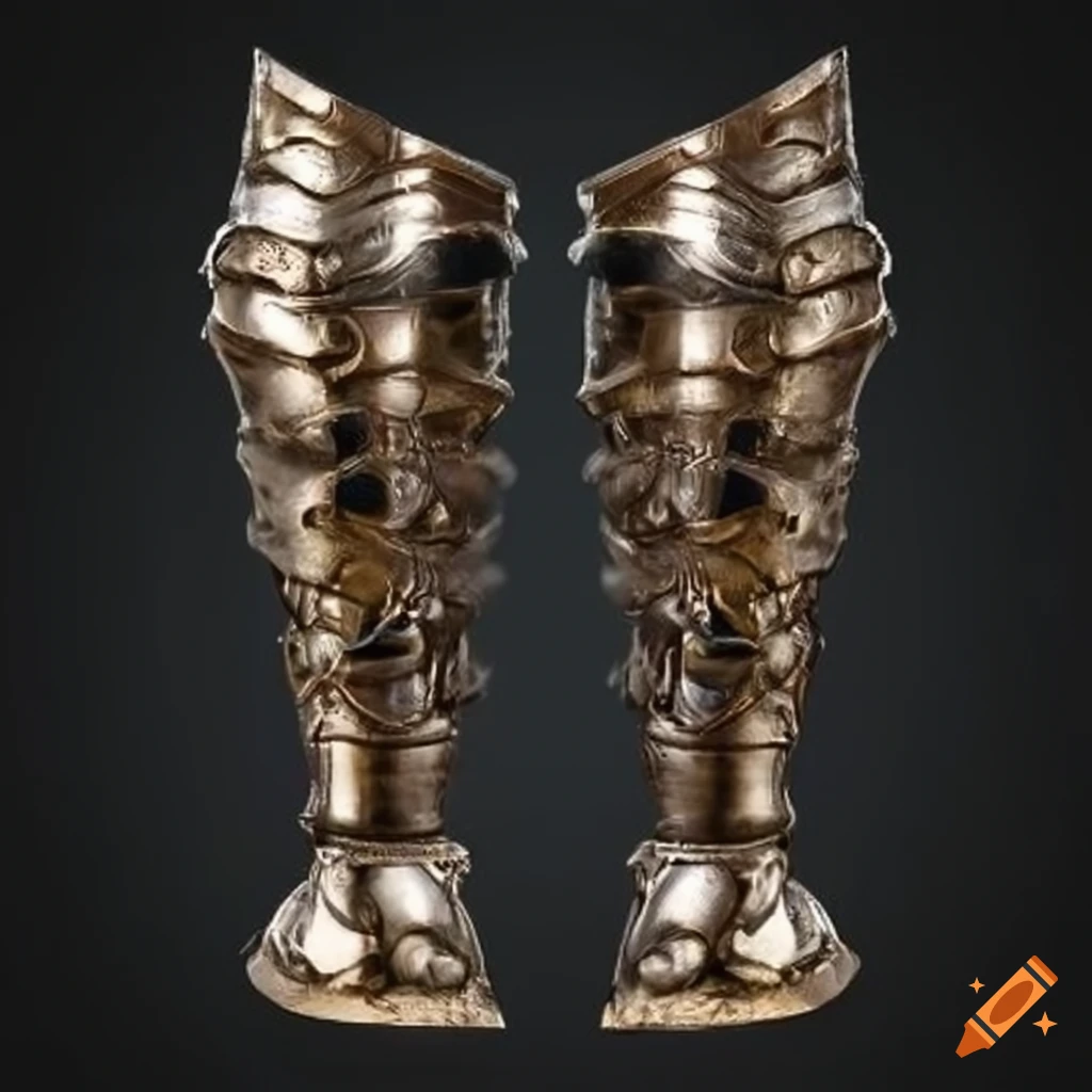 Medieval mithril-plated knight boots for rpg game inventory on Craiyon