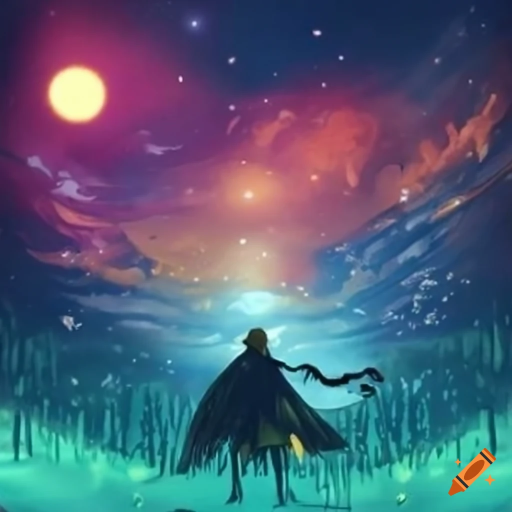 Battle between elegant warriors in a sunlit bamboo forest under a ...