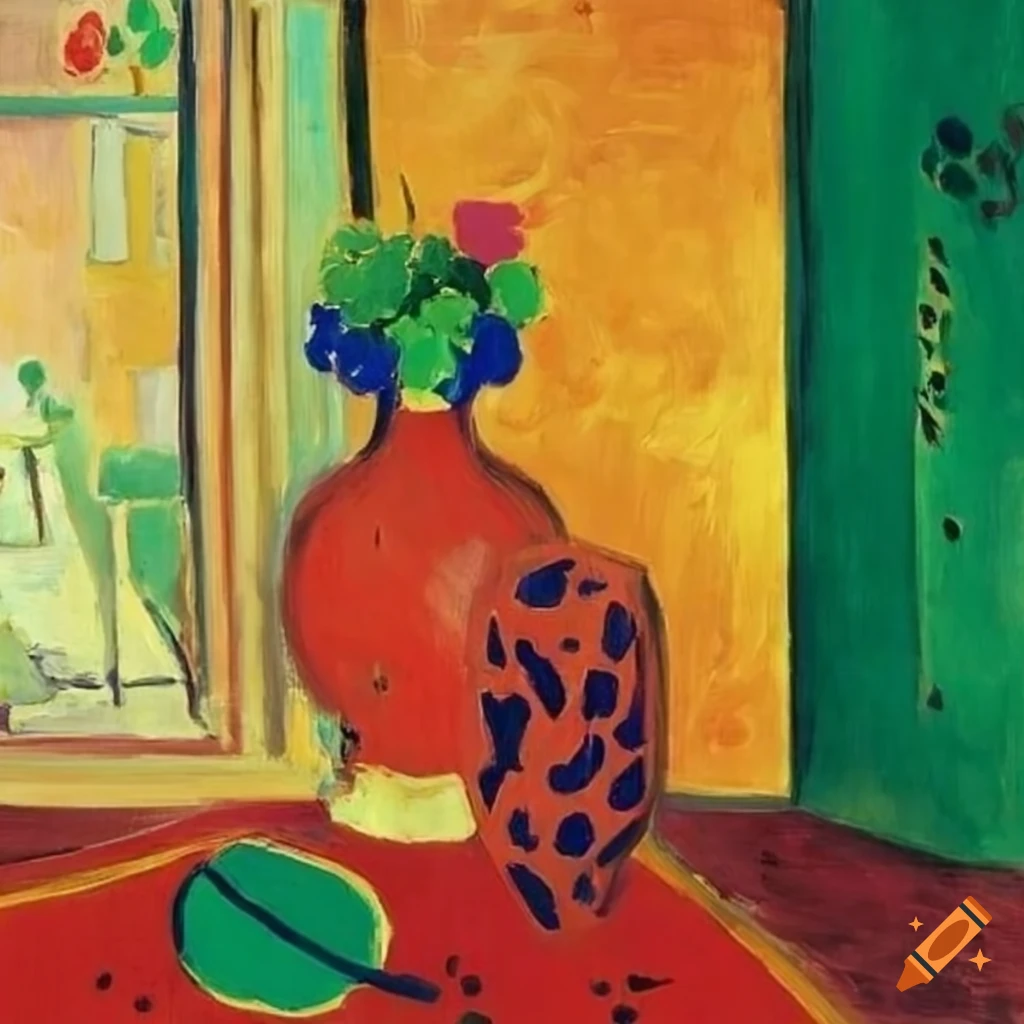 Interior painted by henri matisse on Craiyon