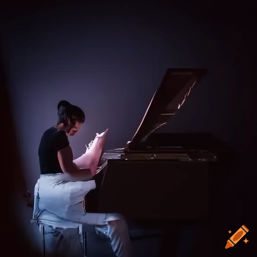 Musician in a flow state on Craiyon