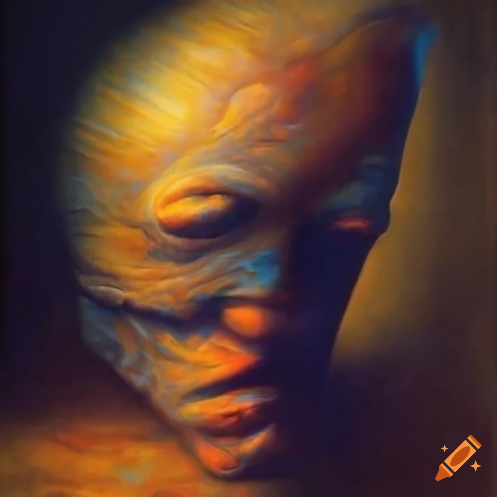 Francis Bacon and Zdzisław Beksiński painting of sleep paralysis and ...