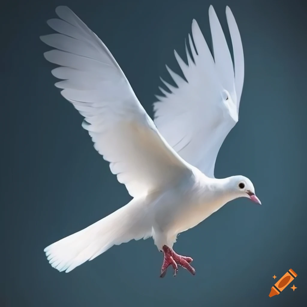 White dove on Craiyon