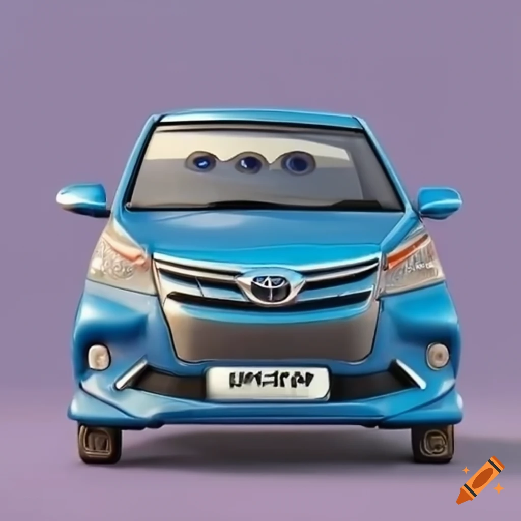 León Toyota Avanza Veloz 1.5 Blue Pixar Cars Animated on Craiyon