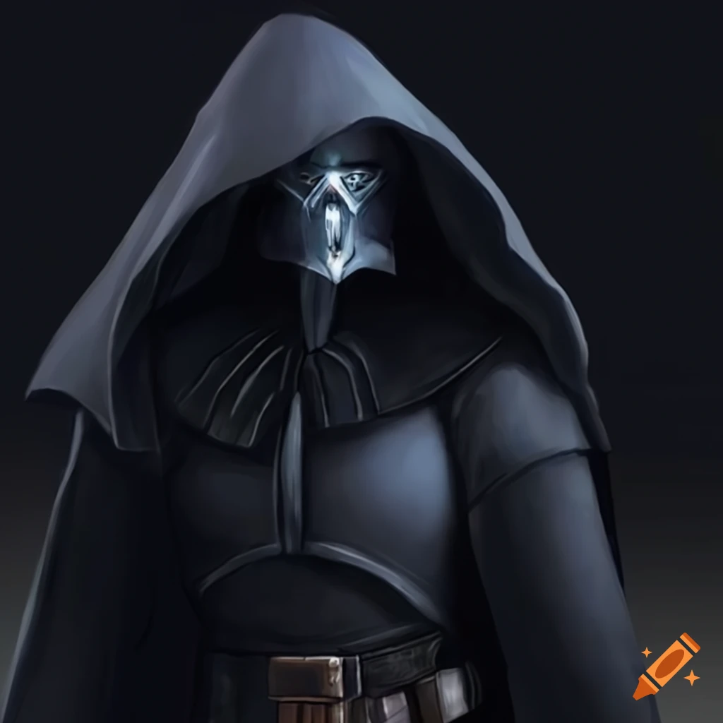 Star Wars original character in black robes with Mandalorian and Darth ...