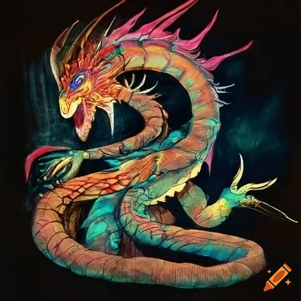 Mythic hybrid animal warrior blending turtle, dragon, scorpion, and ...