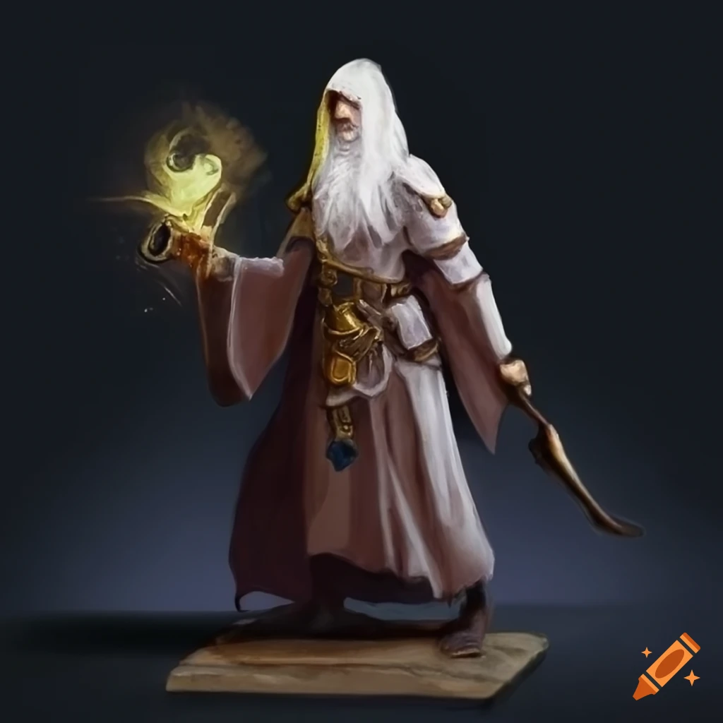 Wizard character in medieval style on Craiyon