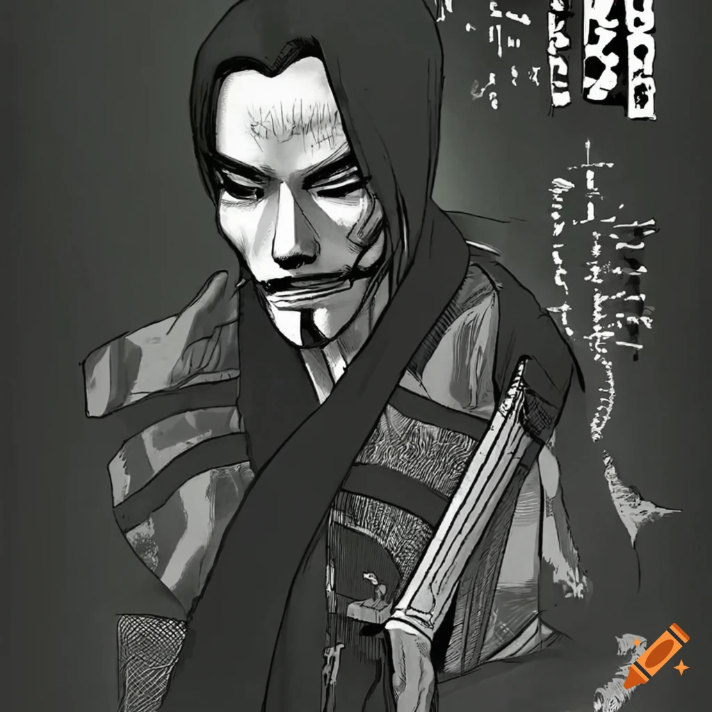Hacker trapped in the Matrix in Ukiyo-e style manga artwork on Craiyon