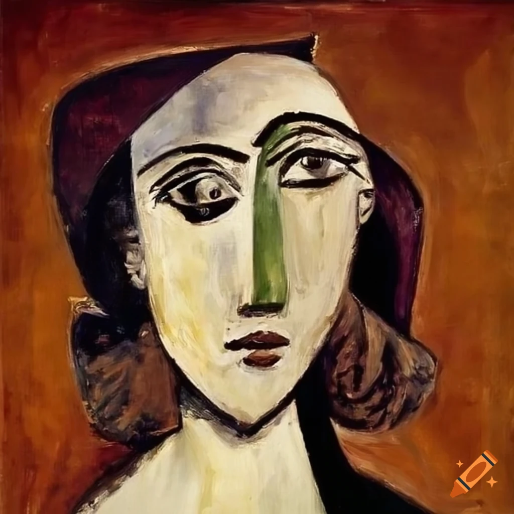 Woman portrait by Pablo Picasso in 1905 on Craiyon