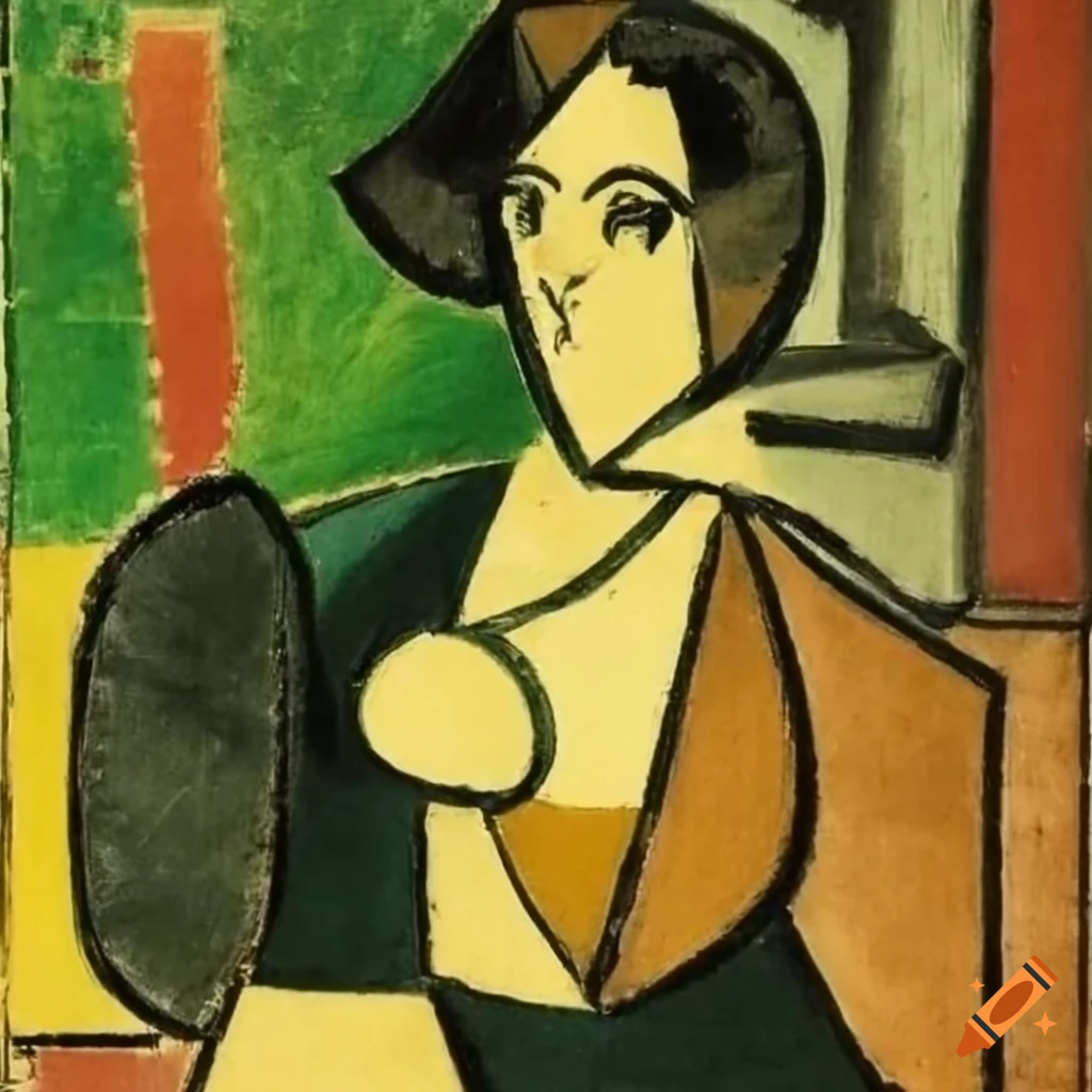 Cubist painting by Pablo Picasso in a Hanoi setting from the early 20th ...