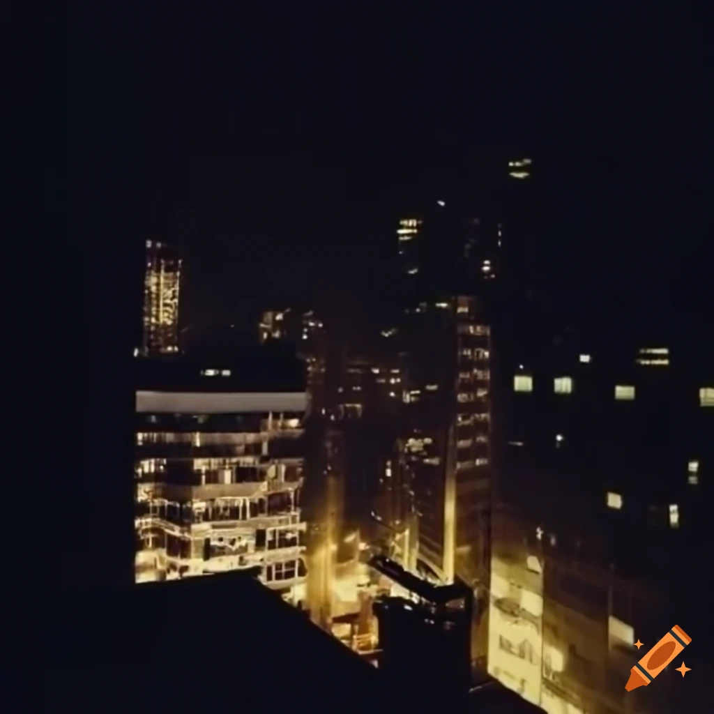 Urban liminal space in the city on Craiyon