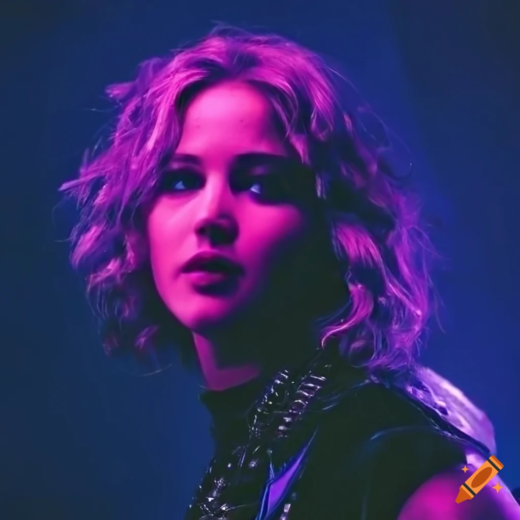 Close-up cyberpunk style portrait with intricate skin and hair details ...