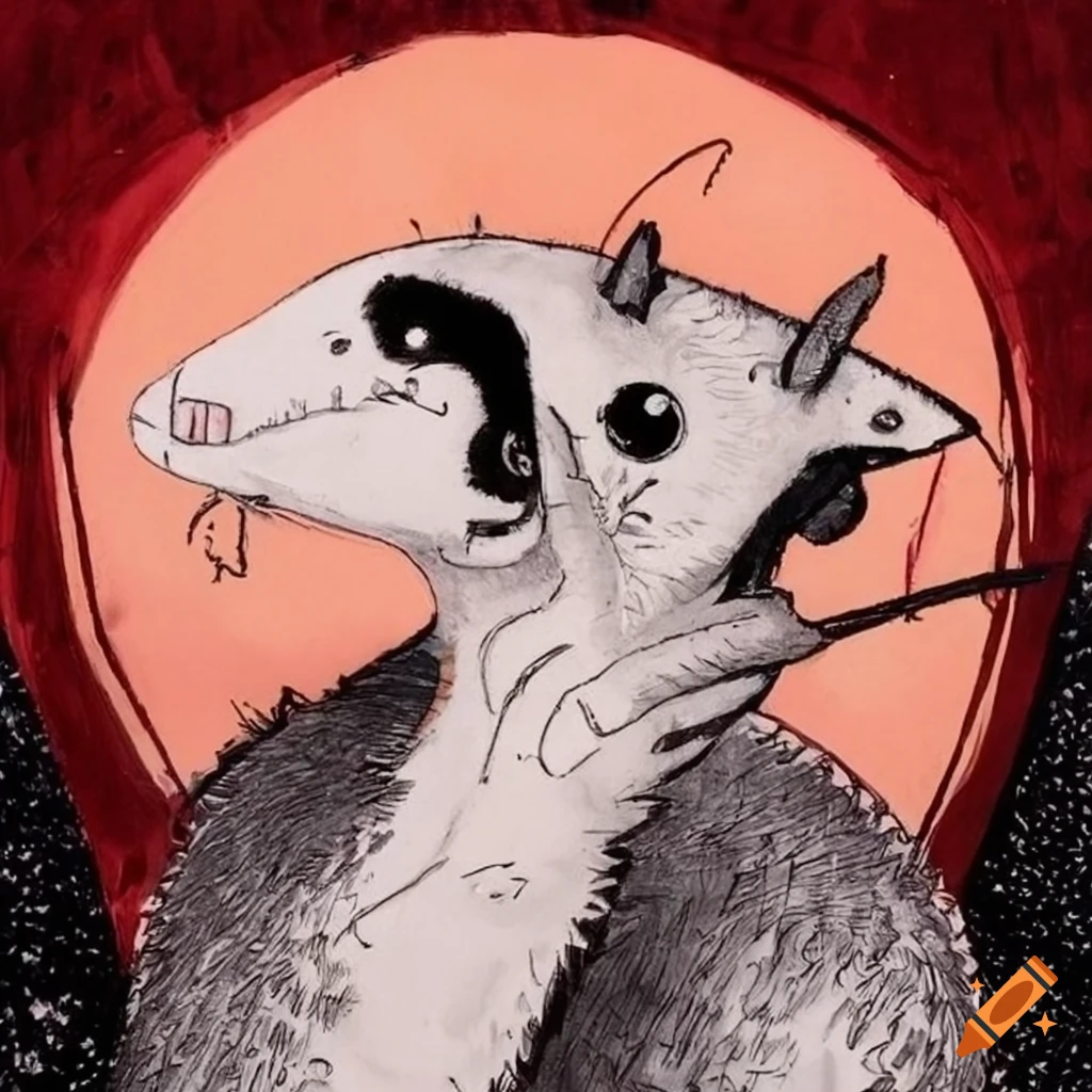 Illustration of goth Marin Kitagawa and possum by Nikifor Krynicki on ...