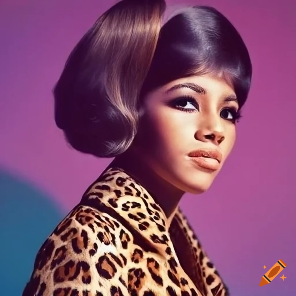 Estelle Bennett of The Ronettes in a vibrant 60s pop color photoshoot ...