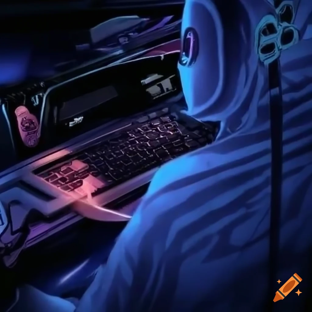 Applying hacking tools on a car system with Flipper Zero device on Craiyon