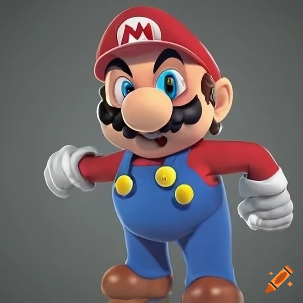 Angry mario character on Craiyon