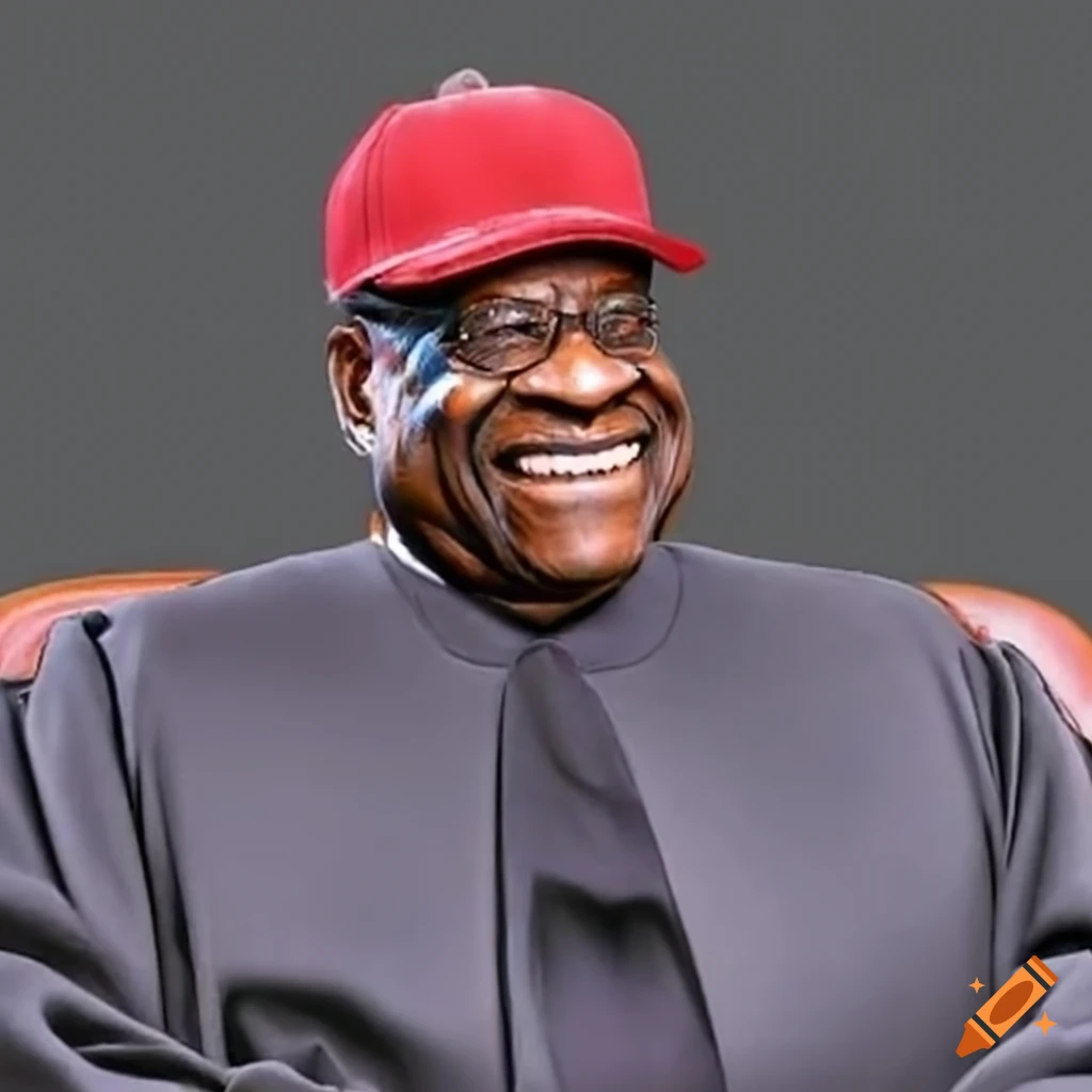 Justice clarence thomas in a red baseball hat driving a luxury rv away ...