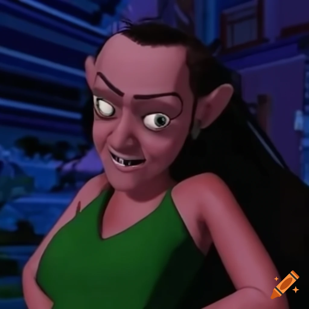 2000s CGI-animated villain character named Aipac on Craiyon