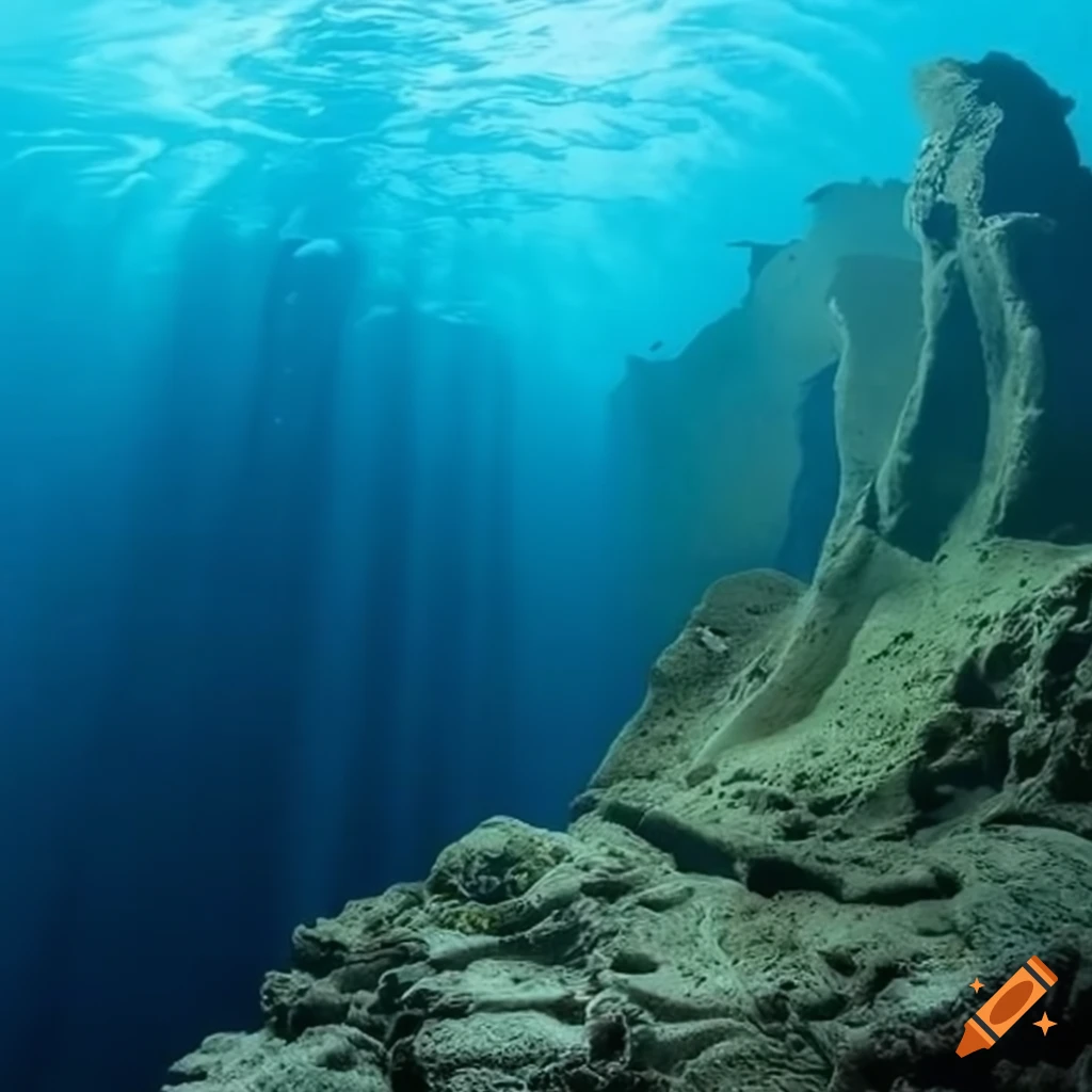 Formation of limestone through marine sediments and tectonic activity ...