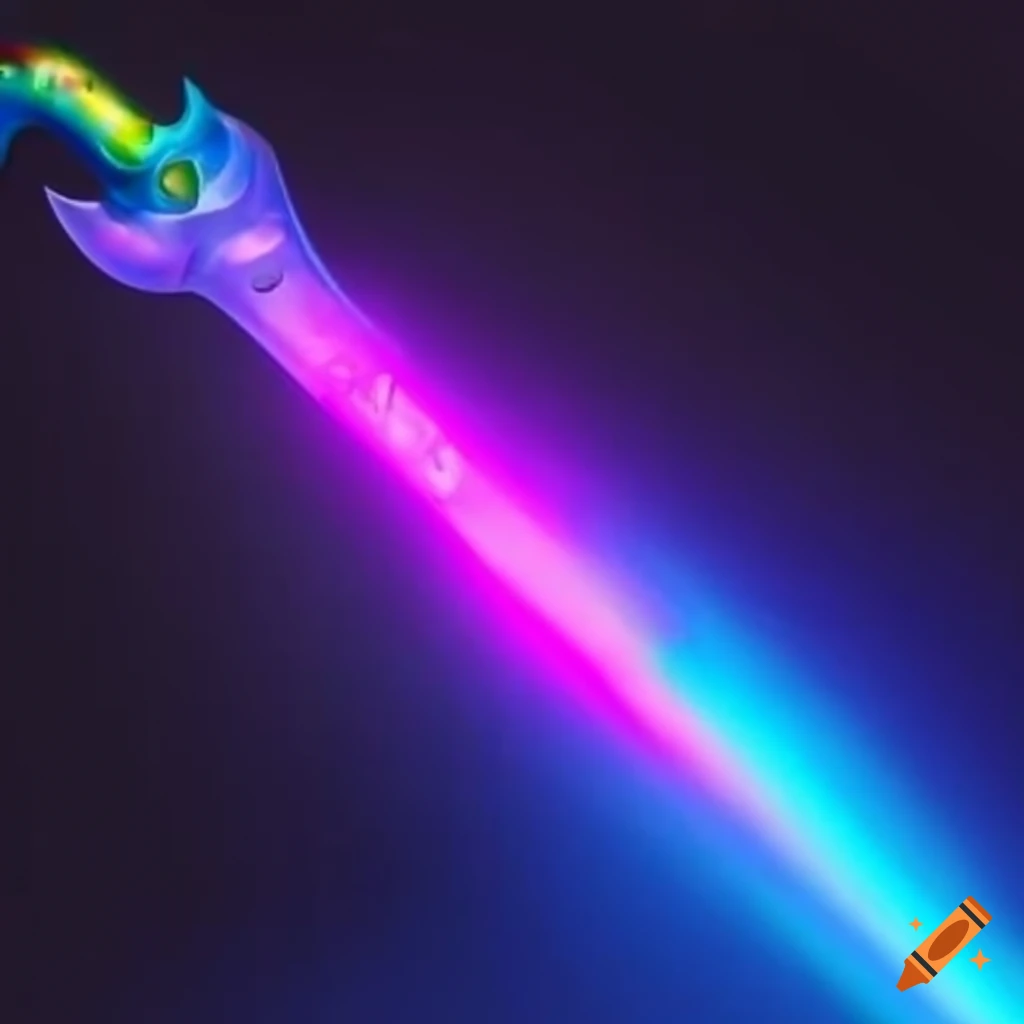 Rainbow sword on Craiyon