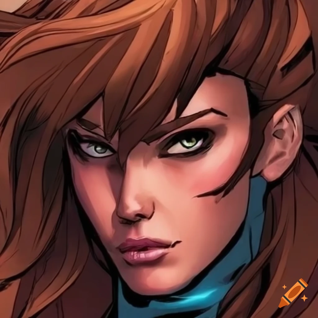 Gender-swapped version of gambit from marvel on Craiyon