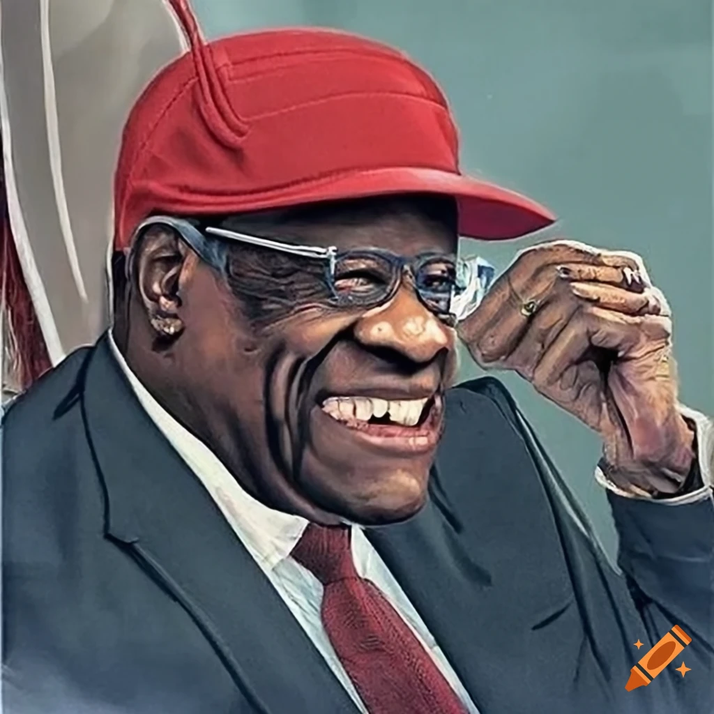 Justice clarence thomas in a red baseball hat driving a luxury rv away ...