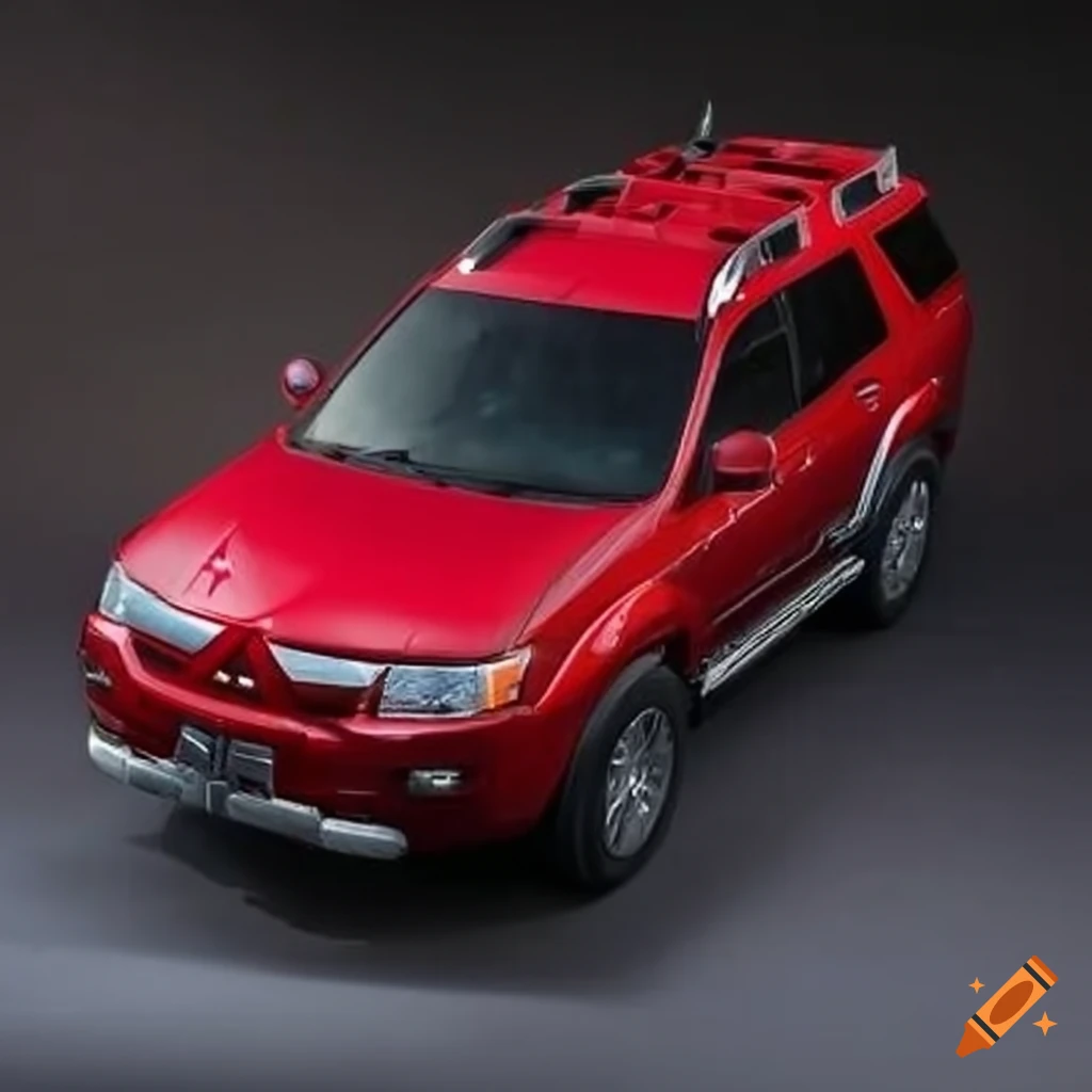 Red Decepticon Transformer with a Mitsubishi Outlander SUV chest plate ...