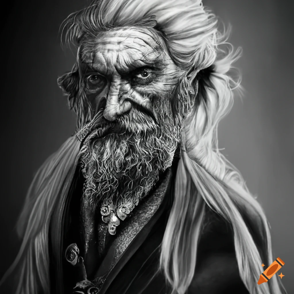 Man with glasses, beard, and long hair in steampunk style on Craiyon