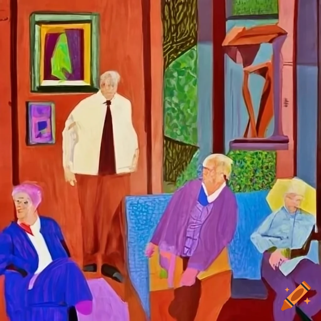 The Sopranos family in an analytical cubism style by David Hockney on ...
