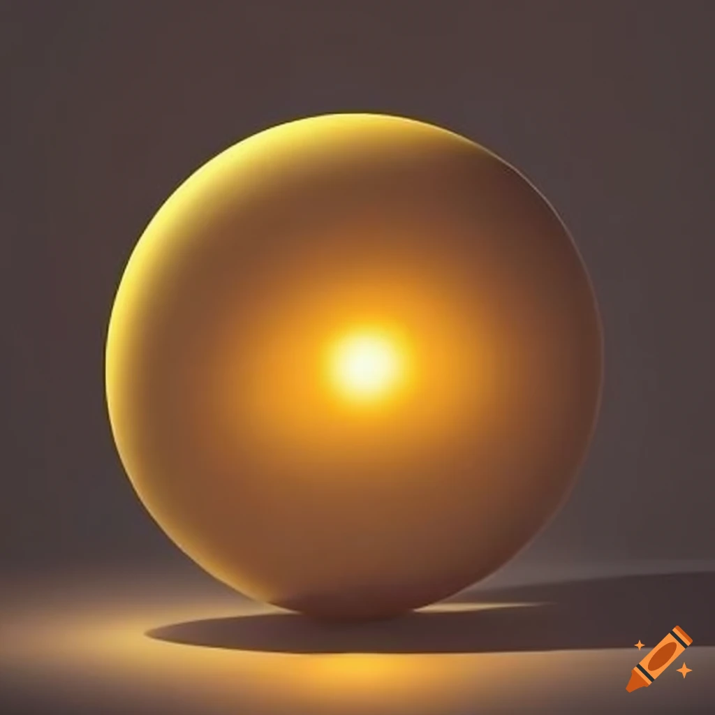 Yellow ball of light on Craiyon