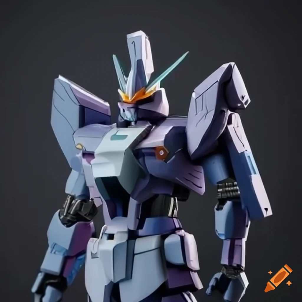 Gunpla inspired mecha figurine on Craiyon