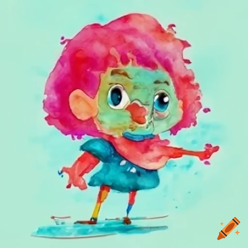 Cartoon character on Craiyon