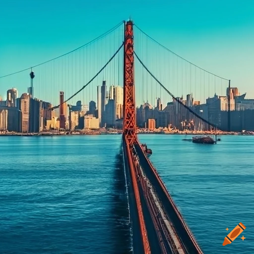 San Francisco bridge on Craiyon