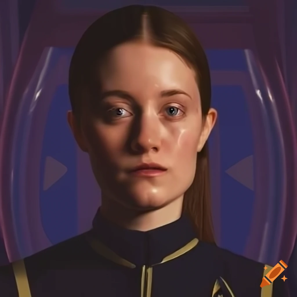 Poster art of James Spader and Sigrid as Starfleet heroes in vibrant ...