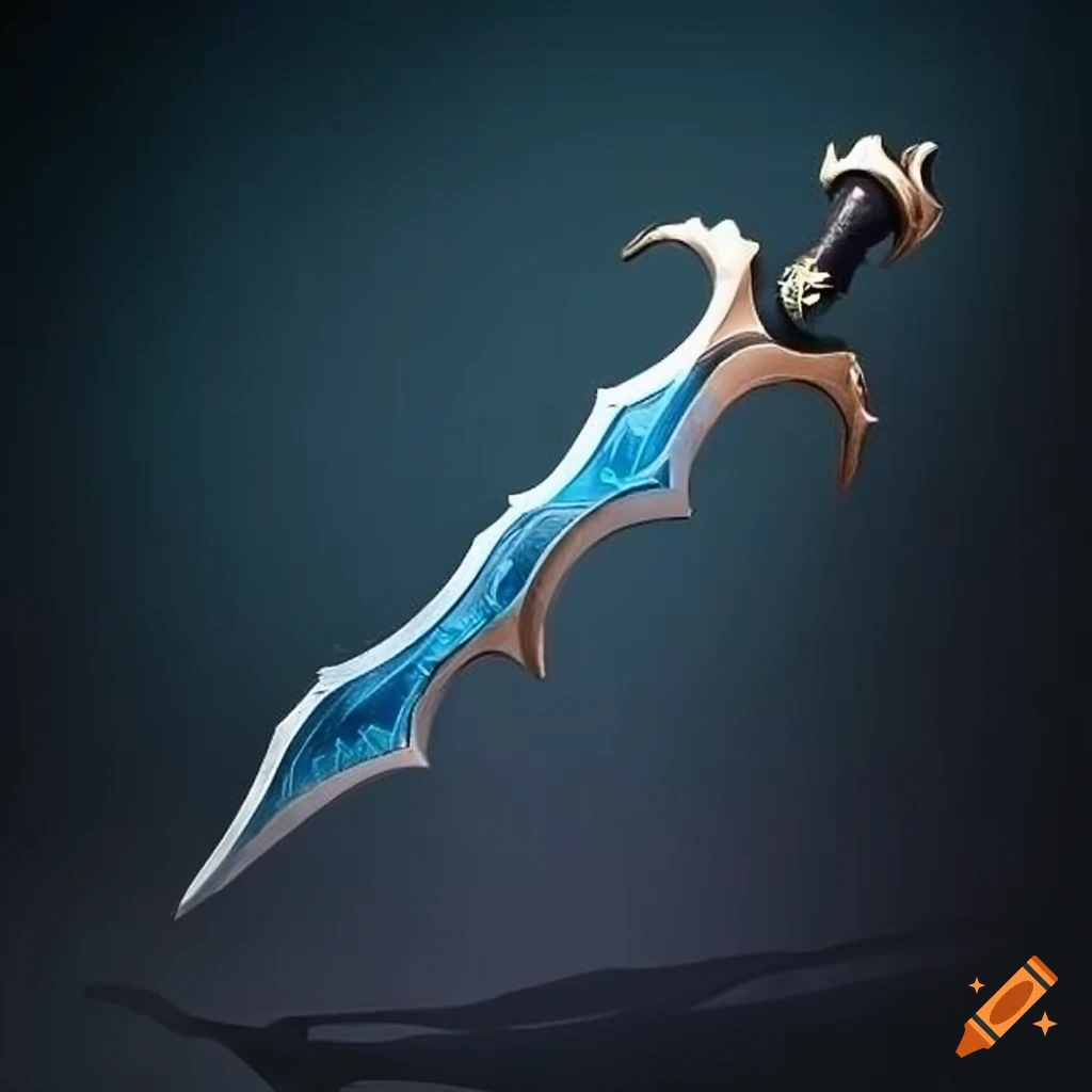 Magic elite curved sword on Craiyon