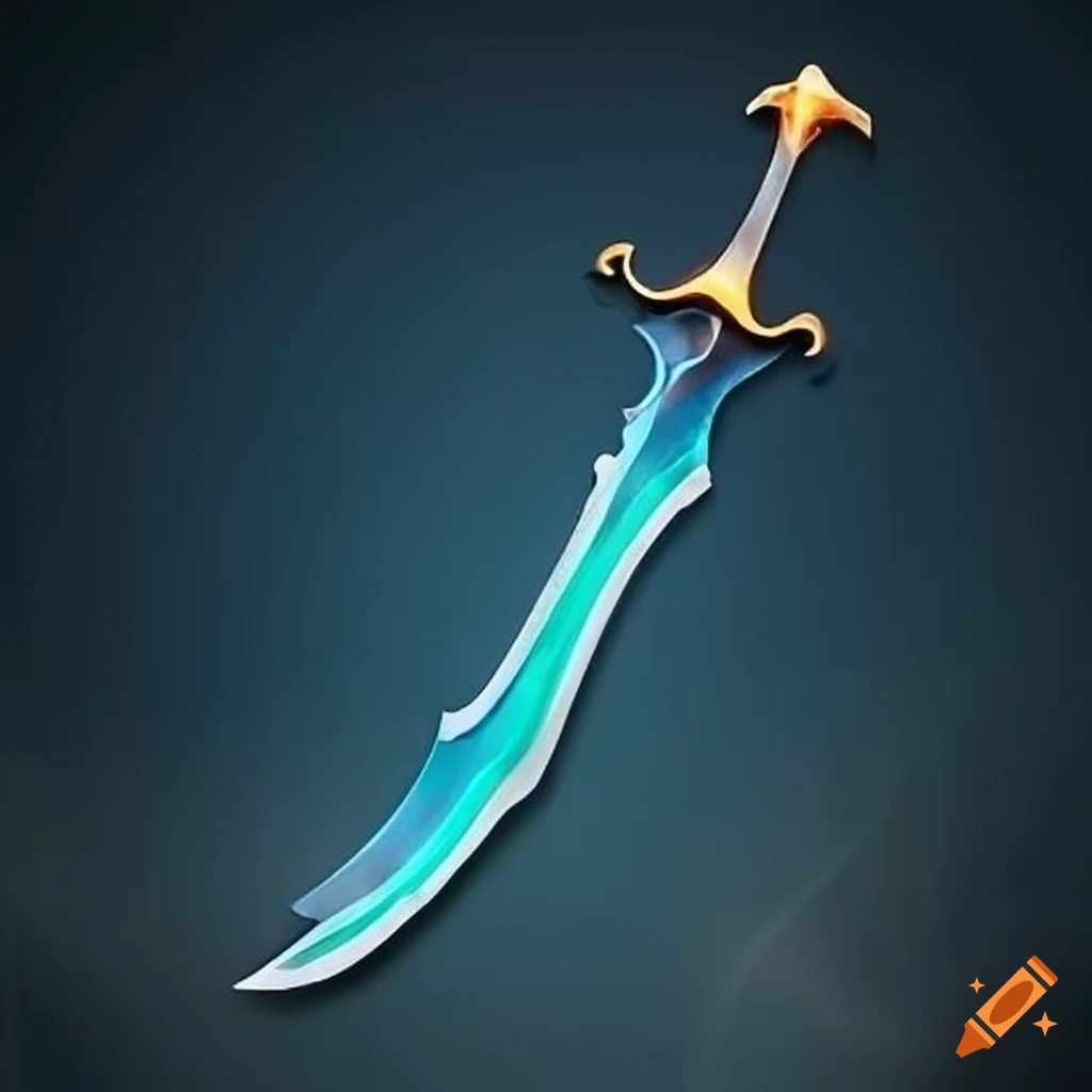 Magic elite curve sword on Craiyon