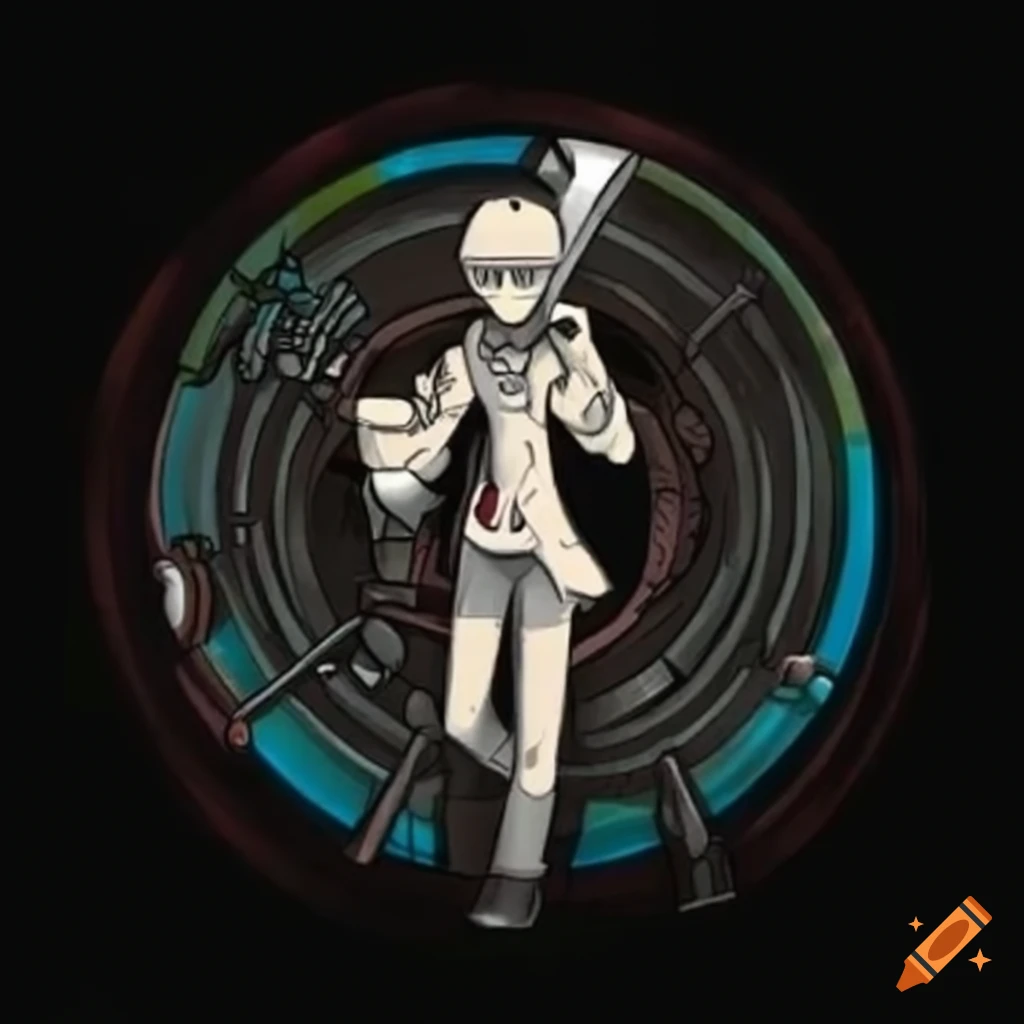 Pokemon character holding a gun-like weapon in a detailed drawing on ...