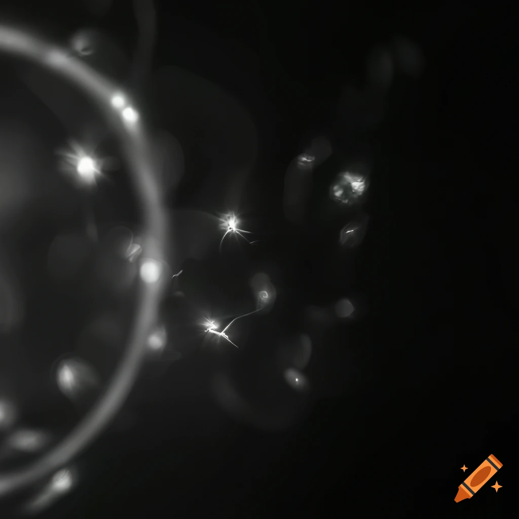 Abstract high-resolution black and white photo with intricate details ...