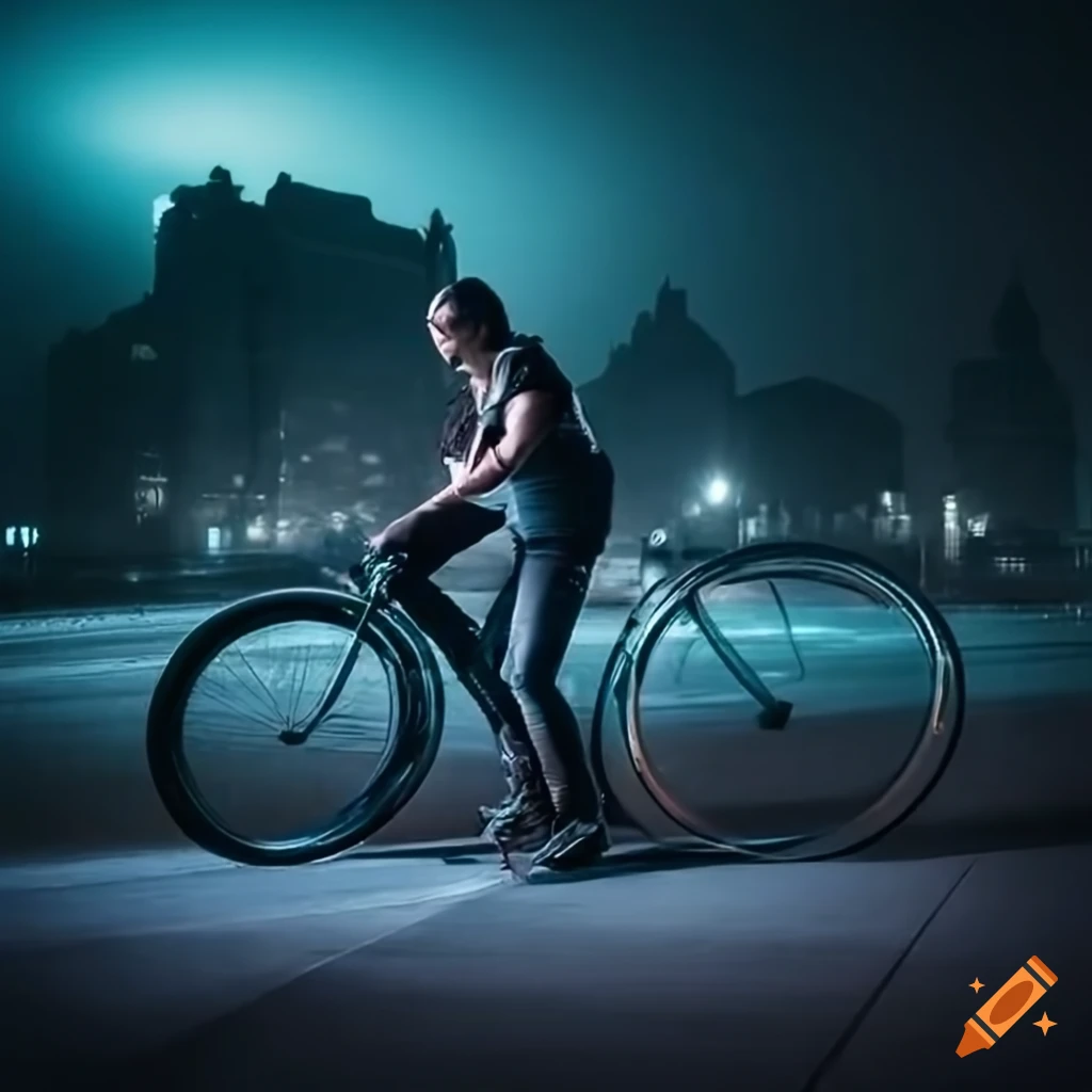 Night rider on Craiyon