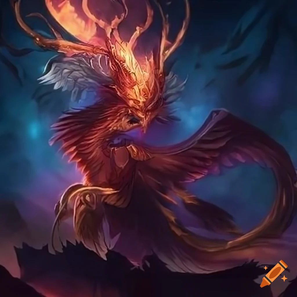 Phoenix unit of the druid or shapeshifter class on Craiyon